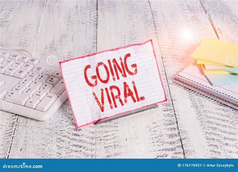 Handwriting Text Writing Going Viral Concept Meaning Something That