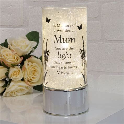 Memorial Mum Led Candle Light Loving Memory Of Mum Thoughtful Etsy