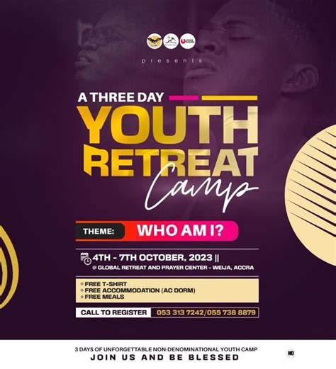 Church Flyer Youth Retreat Church Poster Design Fundraising Flyer