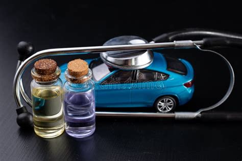 Diagnosis Of A Passenger Car Repair And Troubleshooting In Car Workshops Stock Image Image Of
