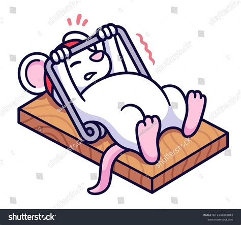 Gym Rat Workout Cute Cartoon Mouse Stock Vector Royalty Free
