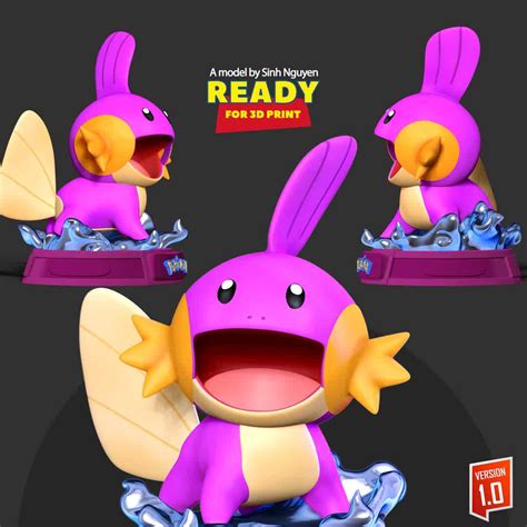 Co3d Shiny Mudkip Pokemon Fanart