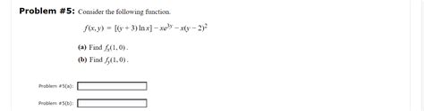 Solved Problem Consider The Following Function Chegg