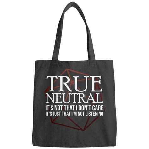 True Neutral Character Alignment Bags Sold By Alizadponce Sku