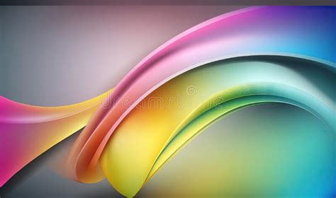A Colorful Abstract Background With A Curved Design On The Side Stock