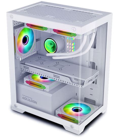 Armaggeddon Gaming Pc Case Matx Aquaron White Stefinet Multimedia