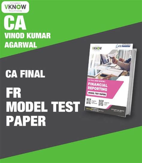 Vknow Ca Final Fr Model Test Paper Book By Ca Vinod Kumar Agarwal
