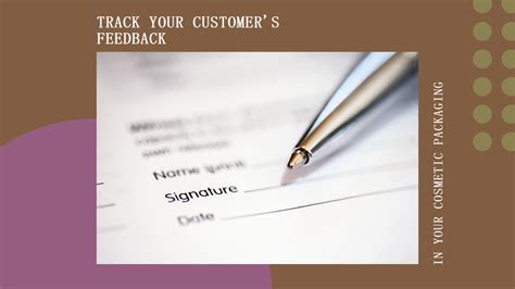 Tracking After Sales And Customer Feedback In Cosmetic Packaging
