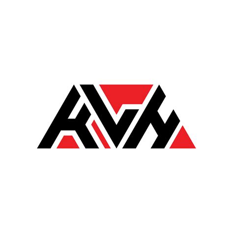 Klh Triangle Letter Logo Design With Triangle Shape Klh Triangle Logo