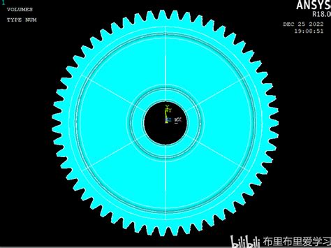 ansys apdl 齿轮 3d单元实体模型 哔哩哔哩
