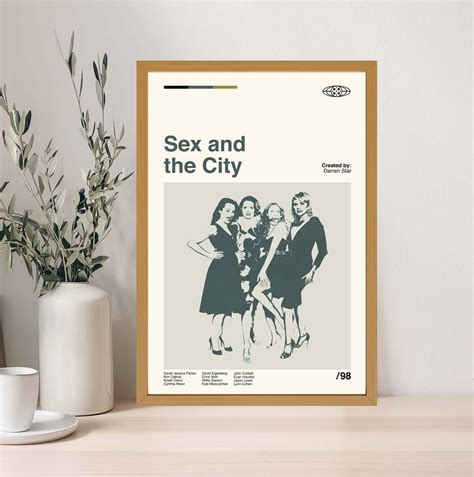 Sex And The City Movie Poster Sex And The City Print Wall Art Minimalist Movie High Quality