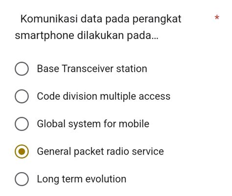 Komunikasi Data Pada Perangkat Smartphone Dilakukan Pada Base