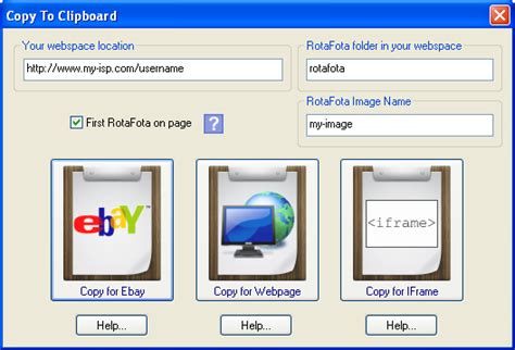 RotaFota Help Manual Copy To Clipboard