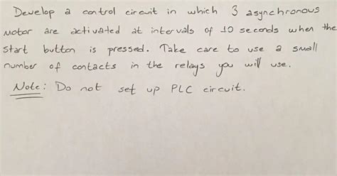 Solved Are Develop A Control Circuit In Which Asynchronous Chegg