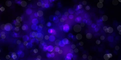 Dark Purple Vector Backdrop With Circles 15483820 Vector Art At Vecteezy