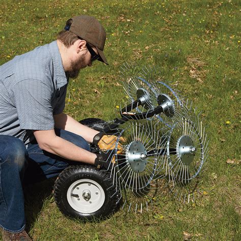 Strongway Acreage Rake — 48inw 4 Tine Reels Northern Tool