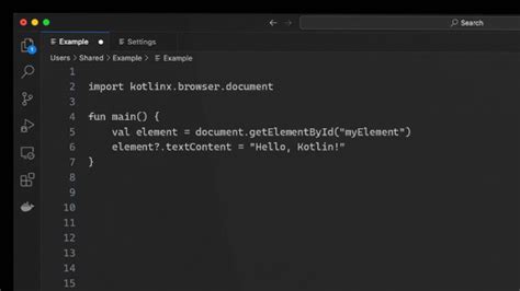 Basic Example Of Kotlin Module Kotlinbrowser