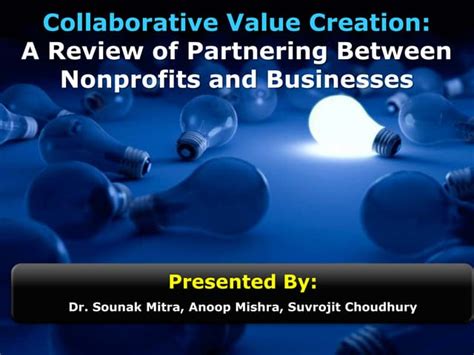 Collaborative Value Creation Ppt