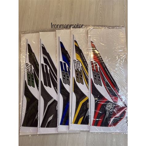 Stripe 2022 Hijau Lumut Yamaha Lc135 V1 V7 Shopee Malaysia