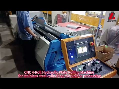 Cnc 4 Roll Hydraulic Plate Bending And Rolling Machine