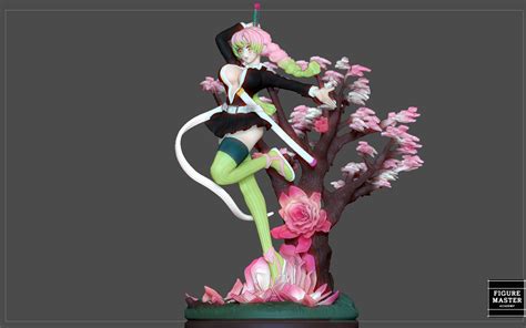 Stl File Kanroji Mitsuri Kimetsu No Yaiba Anime Sexy Girl Character 3d