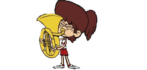 Lynn Loud Jr As Cheer Blowing On The Tuba By Mckinzey On Deviantart
