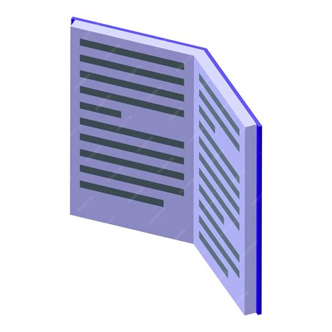 Premium Vector Open Book Icon Isometric Of Open Book Vector Icon For Web Design Isolated On