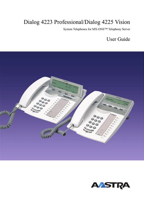 Aastra Dialog 4223 Professional User Manual Manualzz