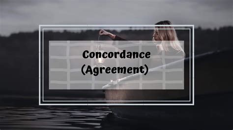Pengertian Pola Dan Contoh Soal Concordance {agreement}