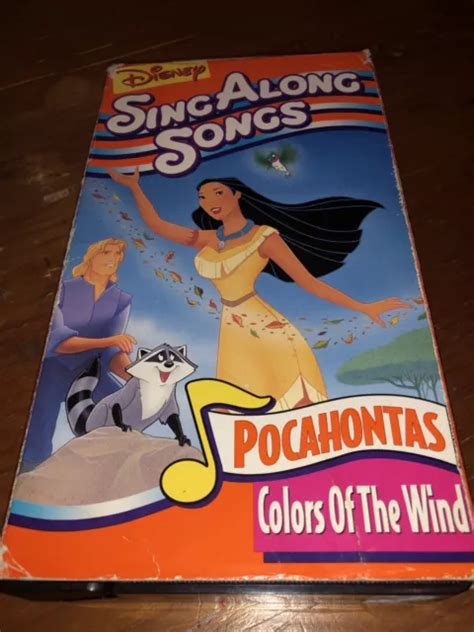 DISNEYS SING ALONG Songs Pocahontas Colors Of The Wind VHS 1995