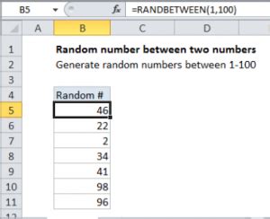 How To Generate Random Number Between Two Numbers In Excel June 5 2025