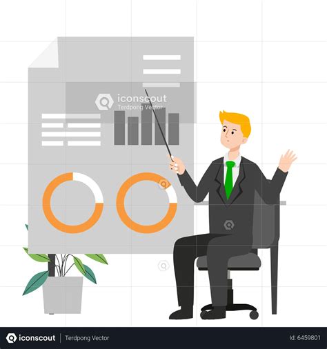 Businessman Presenting Data Analytics Animation Free Download People