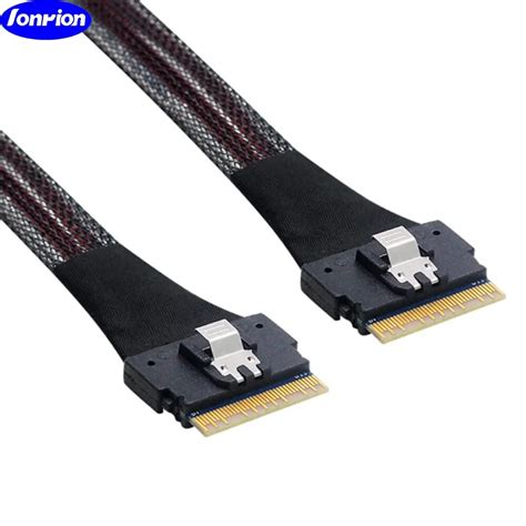 Mini Slimsas Sff 8654 8i 4 0 Connect Cables To The Slimsas Sff 8654 Server Bd