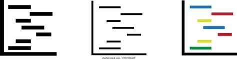 Chart Gantt Icon Vector Illustration Stock Vector Royalty Free