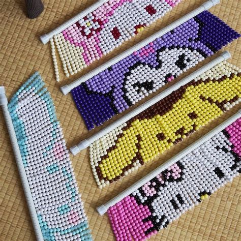 Diy비즈 Diy 비즈발 만들기 세트 키트 도안 문발 구슬발 10type 비즈 커튼 발 구름강아지 오늘의집 쇼핑