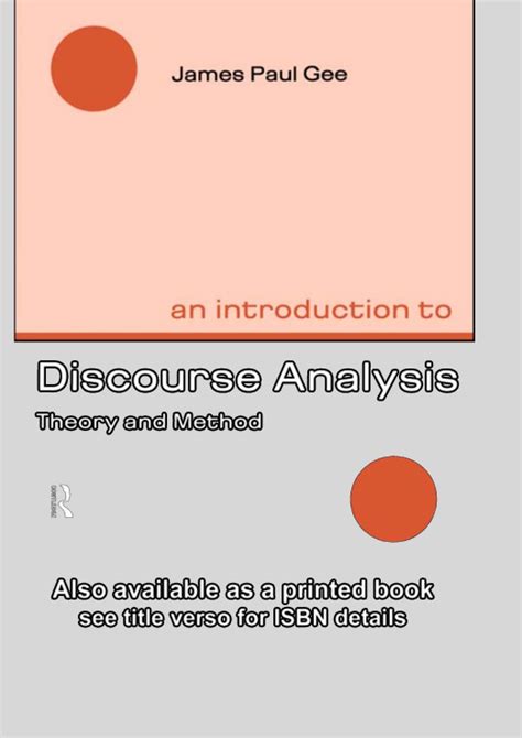 An Introduction To Discourse Analysis چاپ گنج حضور چاپ کتاب
