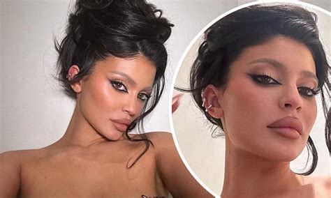 Kylie Jenner Rocks Smokey Cat Eyes And Nude Lips For Sultry Makeup Look