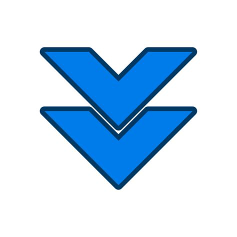 Down Chevron Generic Color Lineal Color Icon