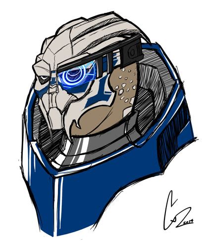 Гаррус Фан арт Mass Effect 3