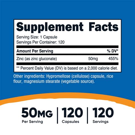 Nutricost Zinc Gluconate Capsules