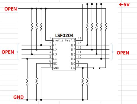 Behavior Of LSF0204 When VrefA Open Logic Forum Logic TI E2E Support Forums