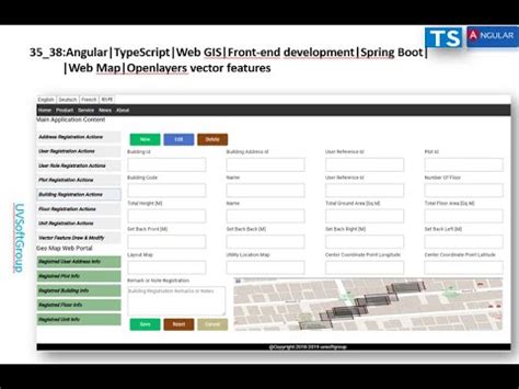35 38 Angular TypeScript Web GIS Front End Development Spring Boot Web