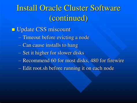 Ppt Implementing Oracle Real Application Cluster By Charles Pfeiffer