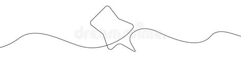 Pin Sign Line Continuous Drawing Vector One Line Pins Vector