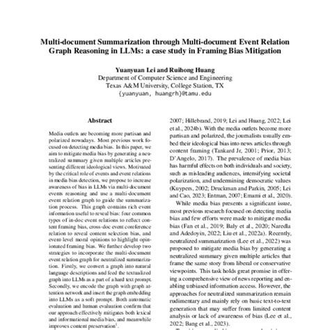 Multi Document Summarization Through Multi Document Event Relation Graph Reasoning In Llms A