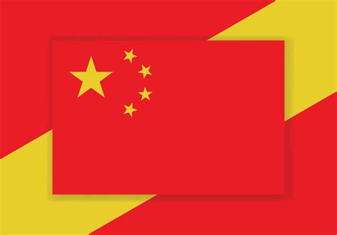 Vector China Flag Country Flag Design Flat Vector Flag 21570241