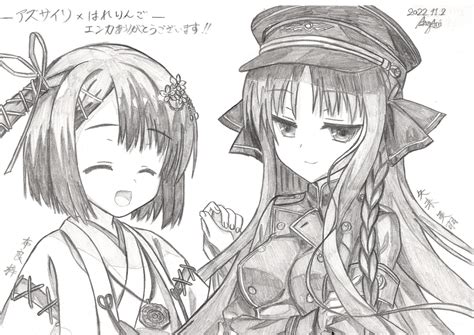 はれりんご On Twitter アズサイリさんにクリアファイルとめちゃくちゃ素敵な美羽＆梓のイラストをプレゼントしていただきました
