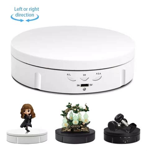 Suporte De Exibição Giratório Elétrico Usb Branco De 146 Cm Parcelamento Sem Juros