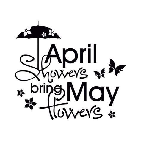 April Showers Bring May Flowers Printable April Showers Bring May