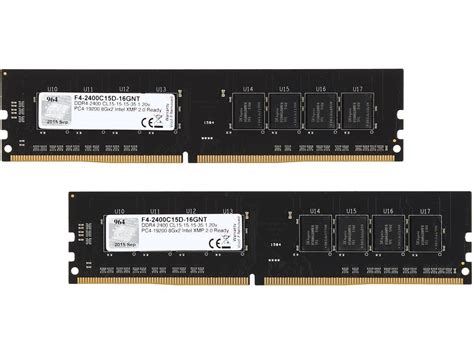 G SKILL NT Series 16GB 2 X 8GB DDR4 2400 PC4 19200 Desktop Memory